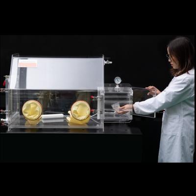 China Portable Clear Transparent Vacuum Dry Chamber Acrylic Glove Box for sale