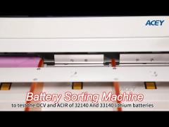 pc controlled lithium battery sorting machine for 18650 21700 26650 32700
