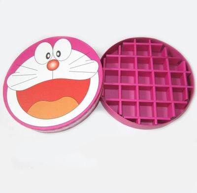 China Custom made fancy high end Cute Cartoon  chocolate box with several grids for sale