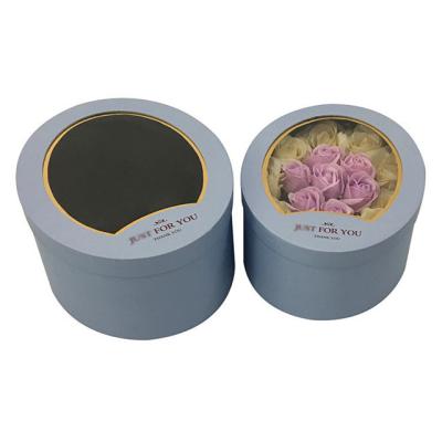 China Taiwor China Factory Gray Board Paper Oval Style Box For Flower Packaging for sale