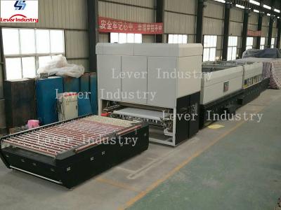 China Flat & Bending Glass Tempering machine with Bi-direction Horizontal Rollers Hearth for sale