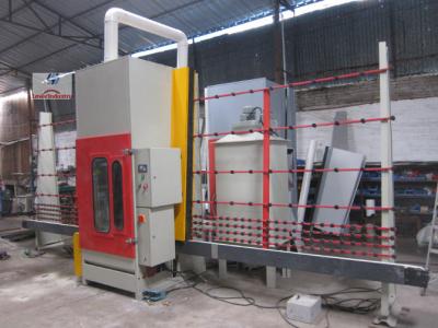 China Máquina limpando com jato de areia de vidro automática 2000mm à venda