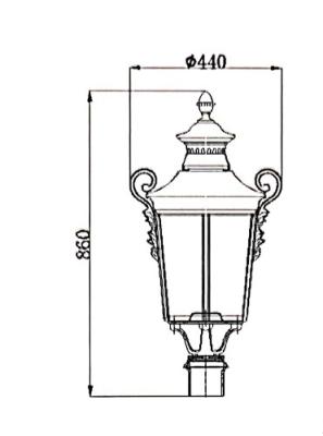 China FT-86042 3.7M Outdoor LED Garden Lights Strong Anti Ultraviolet Function for sale