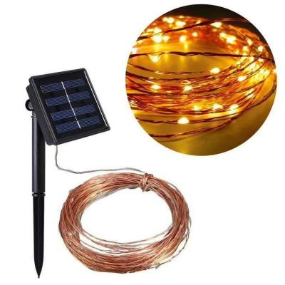 China Battery Powered Solar Powered Outdoor String Lights Decorations Waterproof Lamp for sale