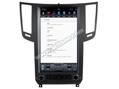 China 13.6 " pantalla Tesla Vertical Android pantalla para Infiniti FX FX25 FX35 FX37 2009-2013 Qx70 2013-2016 Multimedia de automóviles Estéreo GPS reproductor de juegos de coche en venta