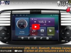 Écran OEM de 7 pouces sans DVD Pour Fiat 500 2010-2015 Multimédia de voiture Stéréo GPS CarPlay Player ((TAS/TB/TC/TVS/TFS8