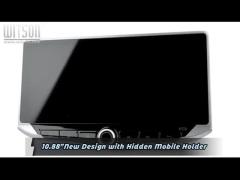 Installatie-effect van 10,88“ Nieuwe design Android Multimedia Player met mobiele houder