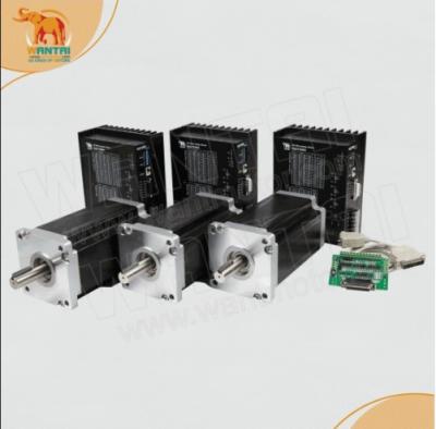 China Ship From USA! Wantai 1Axis Nema42 Stepper Motor 110BYGH201-001 4200oz-in 8A 4-Lead+Driver DQ2722MA 220V 7.0A 300Micro L for sale