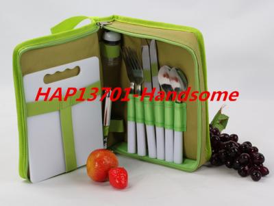 Cina 600D travel design outdoor picnic bags with food sets in vendita