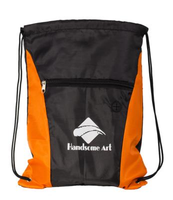 Cina 210d Polyester Backpack Bag with Drawstring Rope-HAD14006 in vendita