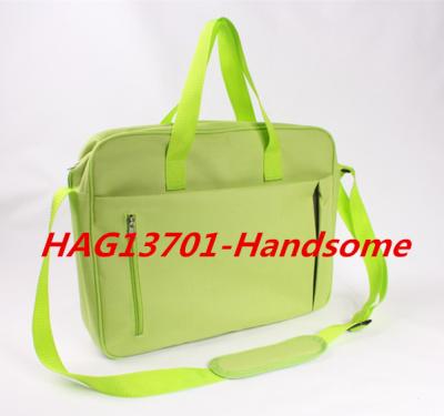 China Cheap Promotional Office Document Bag Green Briefcase with zipper à venda