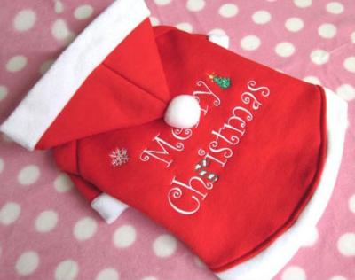 China Christmas dog jackets with good material for sale