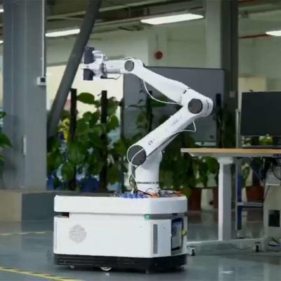 中国 Cobotのロボットとして負荷および荷を下すことのための6つの軸線のロボティック腕を搭載する一突きおよび場所のロボット ハンズE18 販売のため