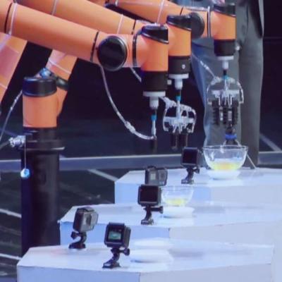 China Samenwerkingsrobot van AUBO i16 Cobot met 6 As Robotachtig Wapen voor Thee die als de Dienstrobot maken Te koop