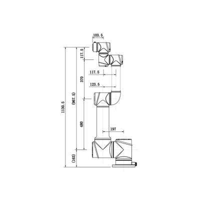 Cina 6 Aixs Robot Arm AUBO i16 Of Cobot Robot With 16KG Payload As Material Handling Equipment Parts in vendita