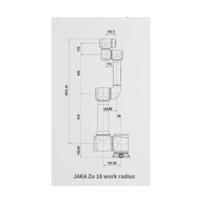 China High Payload Zu 18 Cobot Of China Cobot Robot With 18KG Payload 6 Aixs Robot Arm As Collaborative Robot à venda