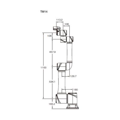 中国 High Payload Cobot Of TM14 With 14KG Payload And 1100MM Reach Collaborative Robot For Engine Assembly 販売のため