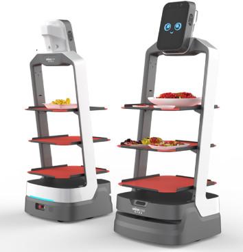 中国 Service Robotics that voice interaction and autonomous walking and accurate navigation for Restaurant and hotel delivery robot 販売のため