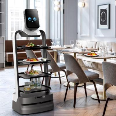 中国 Service Robotics that voice interaction and autonomous walking and accurate navigation for Restaurant and hotel delivery robot 販売のため