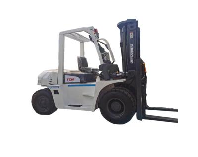 China Japan Used TCM 6 Ton Diesel Forklift for Construction Original Color Weight  6000 Kg for sale