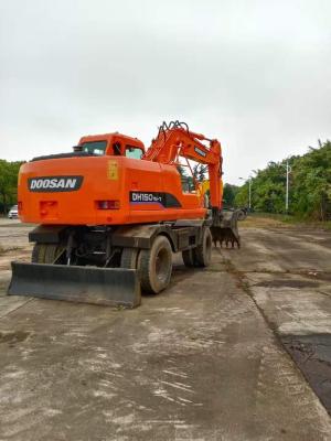 China Powerful Wheel Digger Doosan DH150W-7 Excavator Imported from Korea with Year 2022 for sale