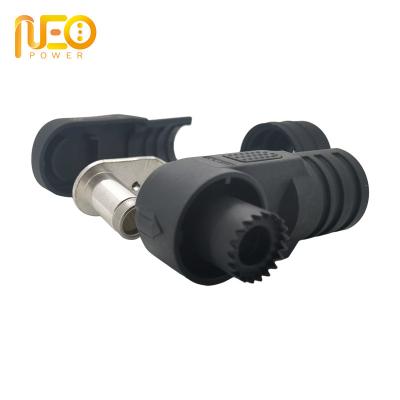 中国 二次ロック機能のエネルギー蓄積のコネクター90度の角度のプラグ 販売のため