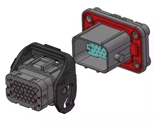 Neopower 32-Pin Hybrid IP67 EV Power & Signal Connector (6x13A Power, 26x5A Signal)