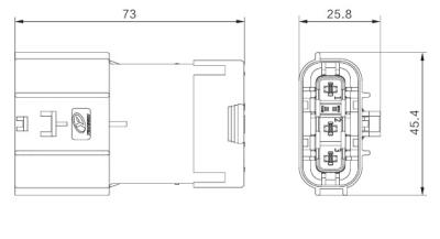 Cina Neopower Secure-Lock 3 Pin Automotive Power & Signal Connector, 800V/16A, impermeabile IP67, HVIL in vendita