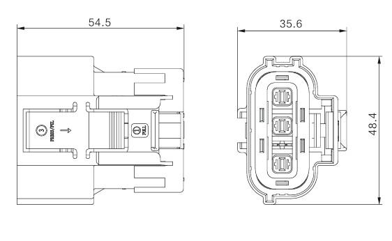 Neopower Secure-Lock 3 Pin Automotive Power & Signal Connector, 800V/16A, Waterproof IP67, HVIL