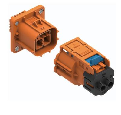 China Conector Elétrico de Alta Tensão Neopower de 2 Pinos 40A 1000V com HVIL, Poka-Yoke e Blindagem 360° à venda
