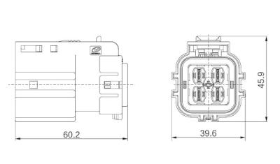Cina Neopower 4 pin connettore ad alta tensione 40A 1000V per applicazioni elettriche e industriali in vendita