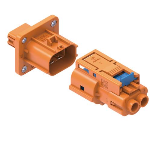 Neopower 2 Pin Hybrid Automotive Connector 24A 800V with HVIL and 360° Shielding