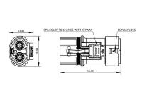 China EMI Shielded 2 Pin Power High Voltage Interlock Connector CE Approved for sale