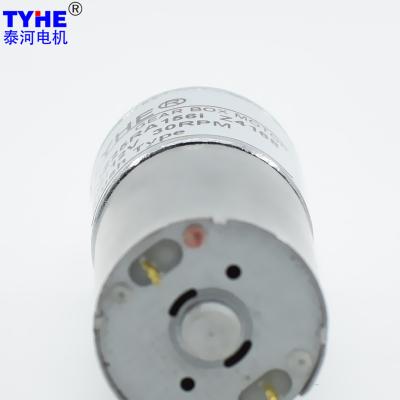 China Zinklegering die 25mm Diameter 6v 12v 24v 1N.M Rf 370 huisvesten Borstels Micro- Gelijkstroom Toestelmotor voor Grill Te koop
