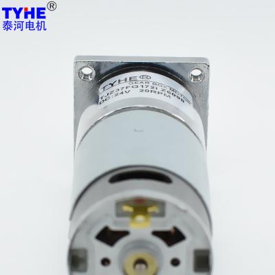 China Staaltoestel 37mm Diameter 9v 12v 24v RS555 borstelde het Toestelmotor Rohs van 2.5N.M 250rpm Gelijkstroom Te koop