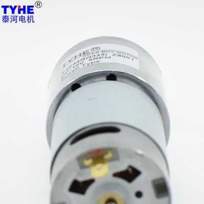 China #45 het staal past grote torsie 5N.m 12v 24v 6 de motor 1000rpm 500rpm van het voltgelijkstroom toestel aan Te koop