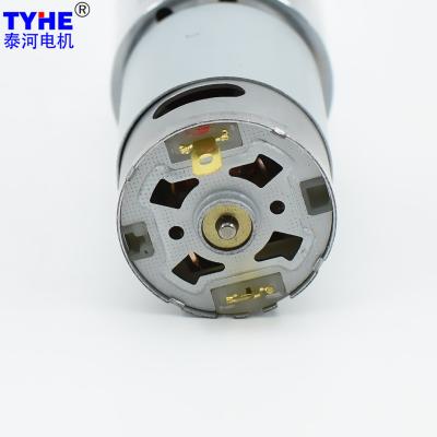 China #45 het staal past grote torsie 5N.m 12v 24v 6 de motor 1000rpm 500rpm van het voltgelijkstroom toestel aan Te koop