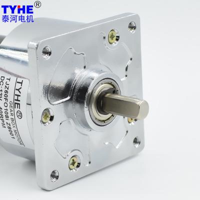 Cina IE3 la grande dimensione d'acciaio completa 25w 12v 24v di potere 60mm ha spazzolato il piccolo motore dell'ingranaggio di CC per il tettuccio apribile del veicolo in vendita