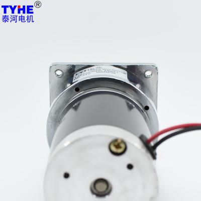 中国 銀製ハウジング60mmの直径70w Dcはタイプ12v 24vの可変的な速度ギヤ モーターにブラシをかけた 販売のため