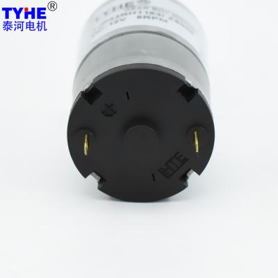 China Het poeder past de Hoge Motor met geringe geluidssterkte van het Torsie 33mm Dia 1w 3w 5w 60 T/min Gelijkstroom Toestel aan Te koop