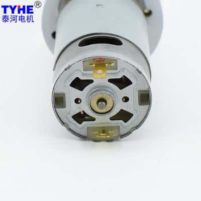 中国 長いシャフト50mm DCの拍車ギヤ モーター20rpm 50rpm RS 550高速 販売のため