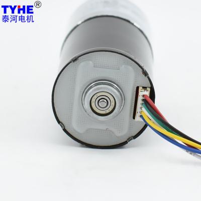 Cina motore senza spazzola a magnete permanente 10rpm 12v 24v dell'ingranaggio di CC di 37mm a bassa velocità in vendita