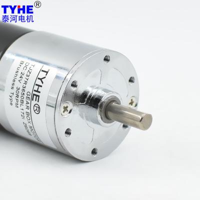 Cina motore senza spazzola a magnete permanente 10rpm 12v 24v dell'ingranaggio di CC di 37mm a bassa velocità in vendita