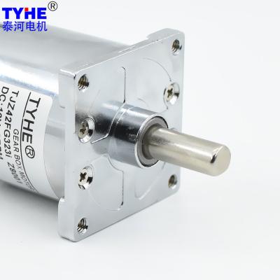 Cina motore 80Rpm 12-24V 50kgcm 1nm 2nm dell'ingranaggio di CC di coppia di torsione del motore ad ingranaggi di 42mm alto in vendita