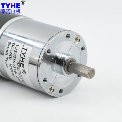 Cina Il diametro 37mm 12v 24V 2nm ha spazzolato il motore 3000 giri/min. 180 giri/min. 60 giri/min. 20W 10W dell'ingranaggio di CC in vendita