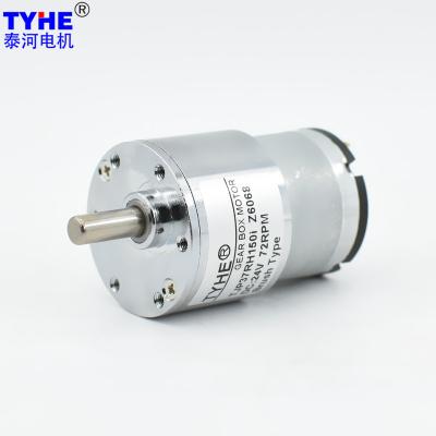 Cina coppia di torsione 90rpm del diametro 37mm del motore di riduzione dell'ingranaggio di 2W PMDC 12v 24v alta in vendita