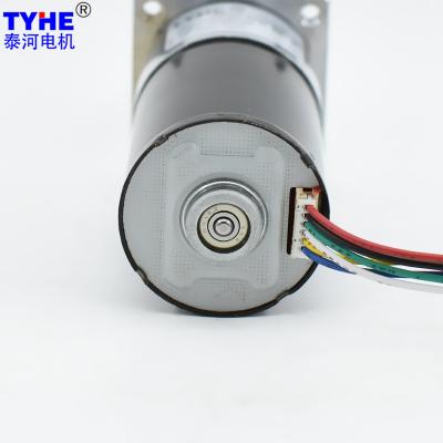 Cina motore senza spazzola dell'ingranaggio cilindrico di CC di watt di 12V 24V 37v10 per lo Smart Home 37mm 600 giri/min. in vendita