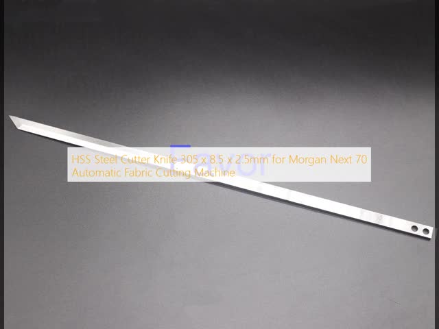HSS Steel Cutter Knife 305 x 8.5 x 2.5mm for Morgan Next 70 Automatic Fabric Cutting Machine