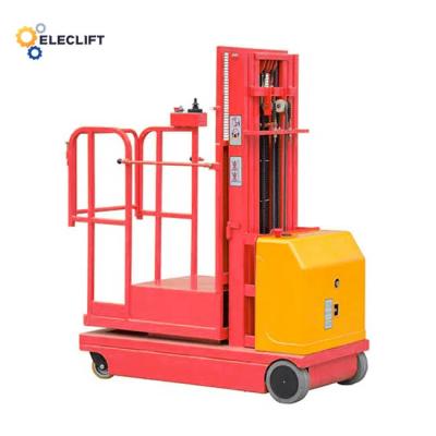 Cina Solid Tire Electric Order Picker with 4Mph Travel Speed and 90Fpm Lower Speed in vendita