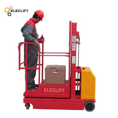 China Electric Order Picker Walkie Picker With Pneumatic Tires for sale